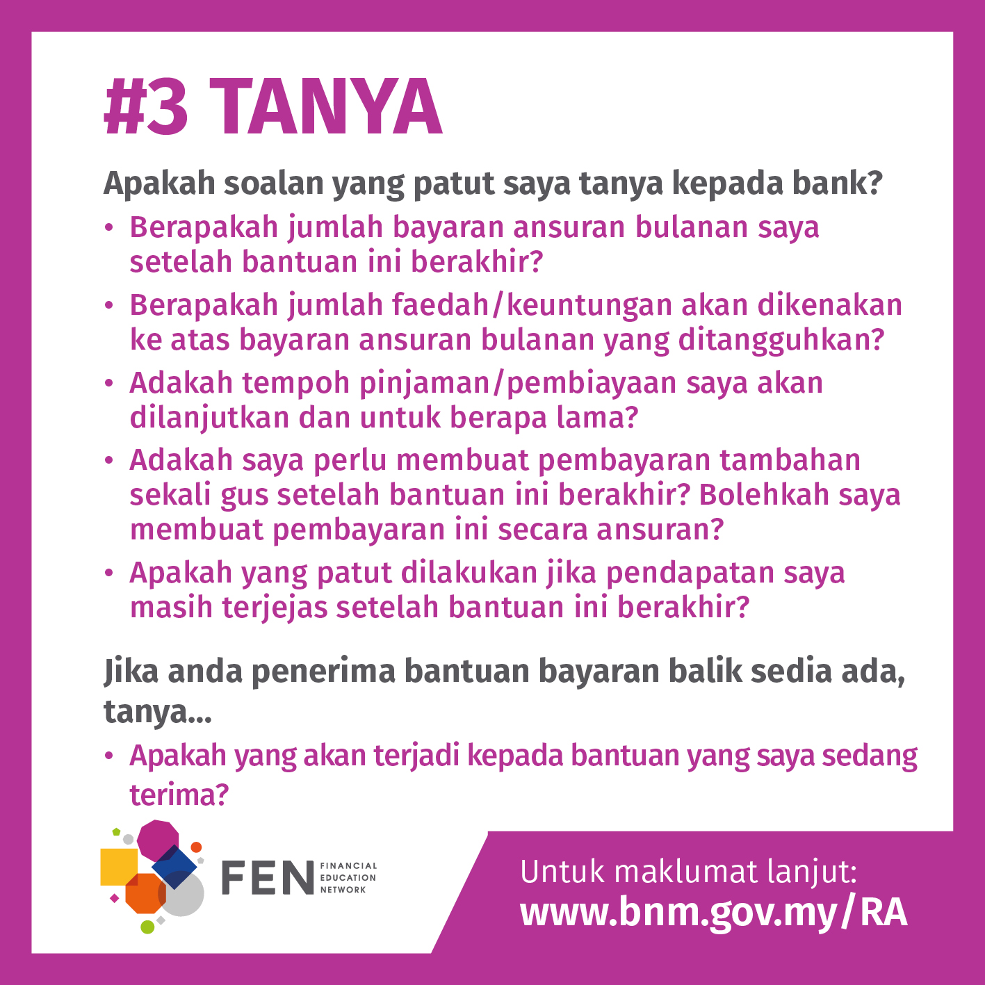 Infographics on various packages – The Association of Banks in Malaysia